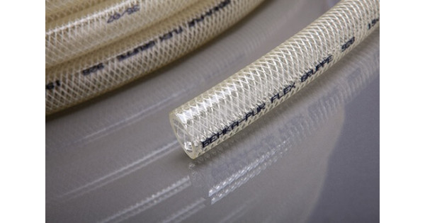 Furtun alimentar transparent 10 x 3 mm, armat cu fibre poliester ...
