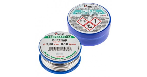 Kit lipire instalatii din cupru,fludor 97%Sn,3%Cu, sarma diam 2.5mm ...