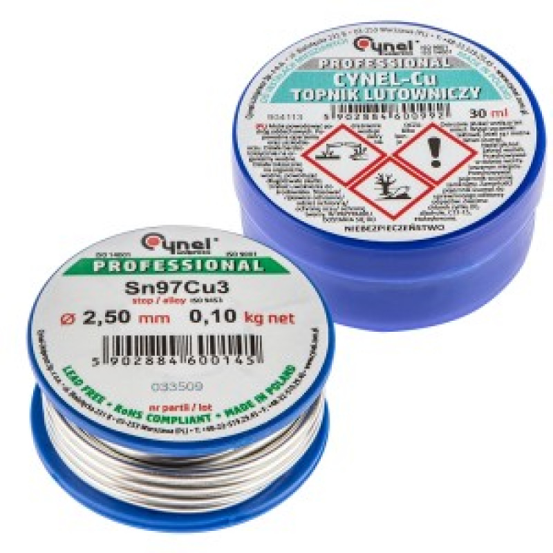 Kit lipire instalatii din cupru,fludor 97%Sn,3%Cu, sarma diam 2.5mm ...