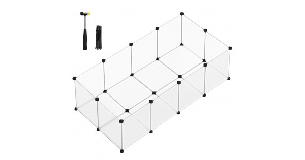 SONGMICS Tarc pentru animale mici rozatoare, din plastic, modulara DIY ...