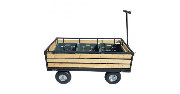 Carucior de gradina Vivatechnix VMD-1012, roti gonflabile, 1380x650 ...