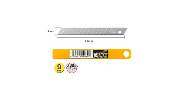 Set ASB-10 - lame japoneze de 9 mm, 10 bucati, Olfa - MagnetCenter.ro